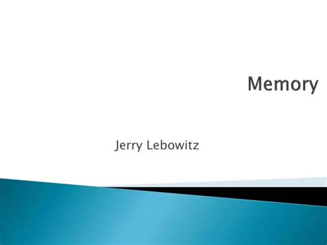 PPT Memory PowerPoint Presentation Free Download ID 3040606