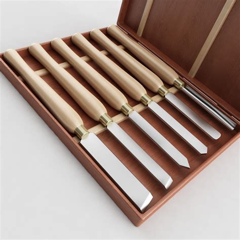 Lathe Chisel Set 3d Model By Plutonius3d