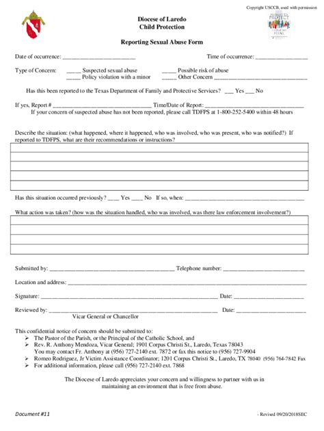 Fillable Online Reporting Suspected Sexual Abuse Form Fax Email Print