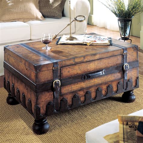 Wooden Chest As Coffee Table A Stylish And Versatile Addition To Any