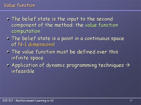 Ece 517 Reinforcement Learning In Artificial Intelligence Lecture 15 Partially Observable