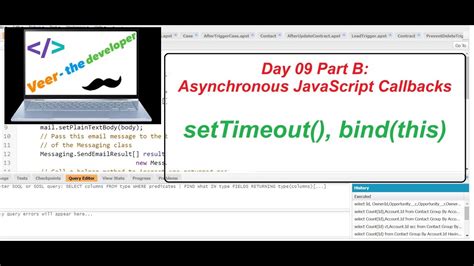 Day 09 Asynchronous Javascript Callbacks Part B Settimeout Bind