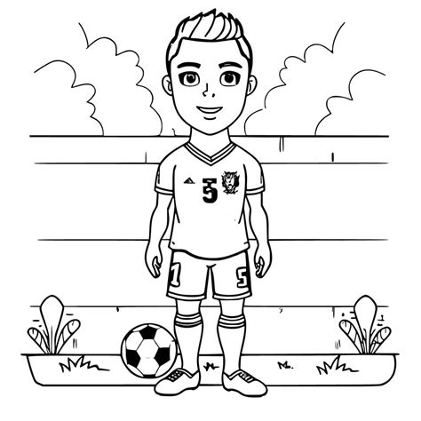 Planse De Colorat Cu Cristiano Ronaldo Desene De Colorat
