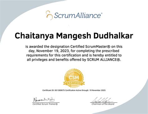 Chaitanya Dudhalkar On Linkedin Csm Agilemindset