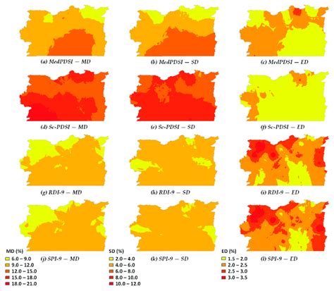 Spatial Distribution Of Percent Of Time Spent In The Moderate Severe