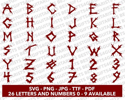 Horror Scratch Font Svg Horror Font For Cricut Horror Font Svg Png