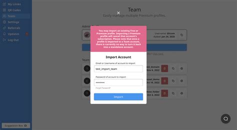 Importing A Profile To A Team Liinks Knowledge Base
