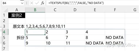 【textsplit】将一个单元格数据拆分为多行多列数据，这个函数神了 知乎