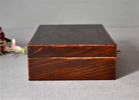 Vintage Wooden Tobacco Box Cigarette Storage Box Retro Wooden Etsy