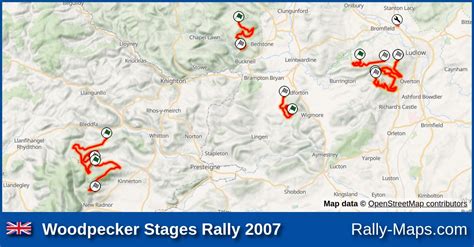 Maps Woodpecker Stages Rally 2007 Rally