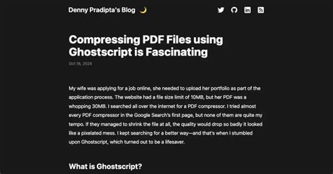 Denny Pradipta On Linkedin Compressing Pdf Files Using Ghostscript Is Fascinating