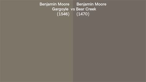 Benjamin Moore Gargoyle Vs Bear Creek Side By Side Comparison