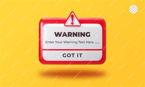 3d 렌더링 경고 상자 모형 인터페이스 프리미엄 Psd 파일 3d 렌더링 경고 상자 모형 인터페이스 프리미엄 Psd 파일