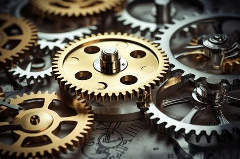 Premium Photo Optimizing Efficiency The Gears And Knowledge