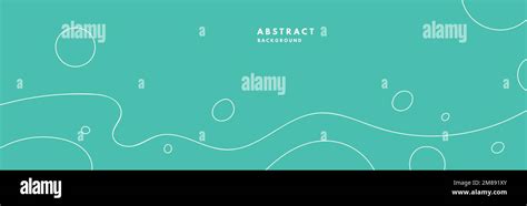 Abstract Green Wave Pattern Background Compositions Of Line And Shapes