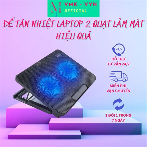 Đế Tản Nhiệt Laptop N99 Cho Laptop Từ 133 đến 17 Inch 2 Fan Đế Nâng