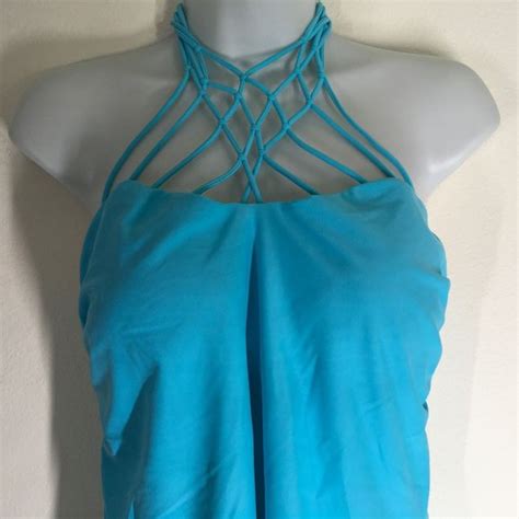 Island Escape Swim Island Escape Aqua Swimsuit Tankini Top H Poshmark