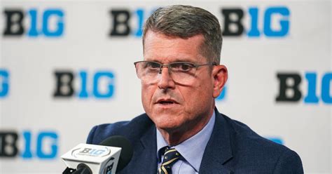 Jim Harbaugh Tight Lipped On Ncaa Violations At Big Ten Media Days