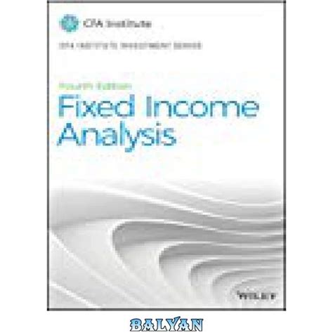 خرید و قیمت دانلود کتاب Fixed Income Analysis ترب