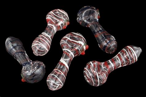 10ct 35″ Spiral Art Spoon Hand Pipe Assortment 4 Aces Wholesale