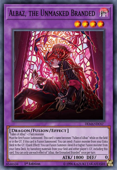 Albaz The Unmasked Branded R Customyugioh