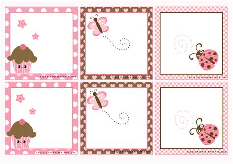 Tarjetas Para Imprimir En Color Rosa Laclasedeptdemontse