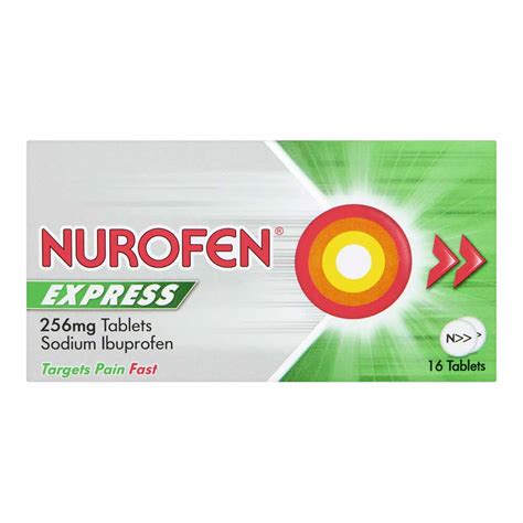 Nurofen Ibuprofen Express Tablets 256mg 16pk | Wilko