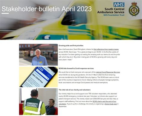 Stakeholder Bulletin South Central Ambulance Service