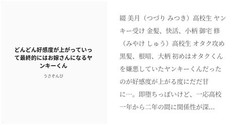R 18 創作bl アホエロ どんどん好感度が上がっていって最終的にはお嫁さんになるヤンキーくん うさぞん Pixiv
