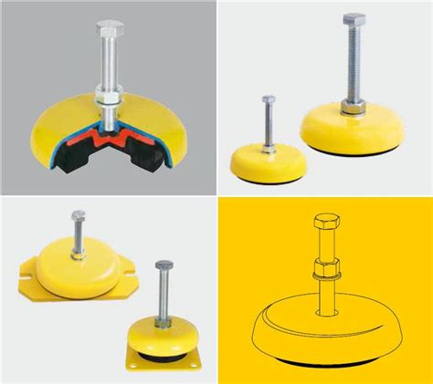 Machine Foot Shock Absorber Anti Vibration Leveling Ritm Industry