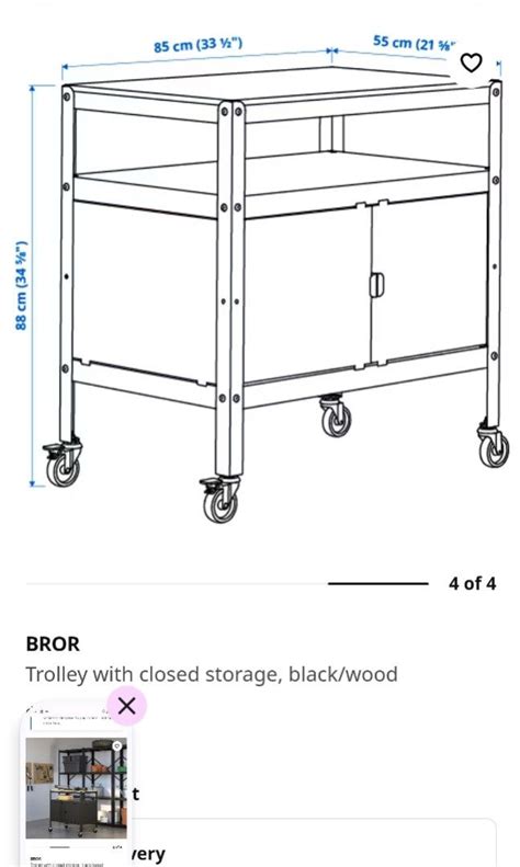Ikea Bror Trolley Work Bench Furniture And Home Living Furniture