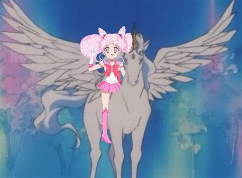 Sailor Chibimoon With Pegasus Sailor Moon Crystal Fan Art 38935361