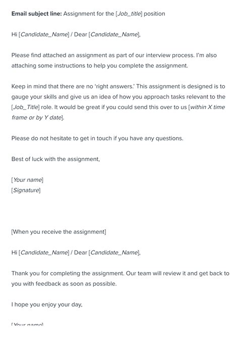 Assignment Email Reply Sample Professional And Polite Examples