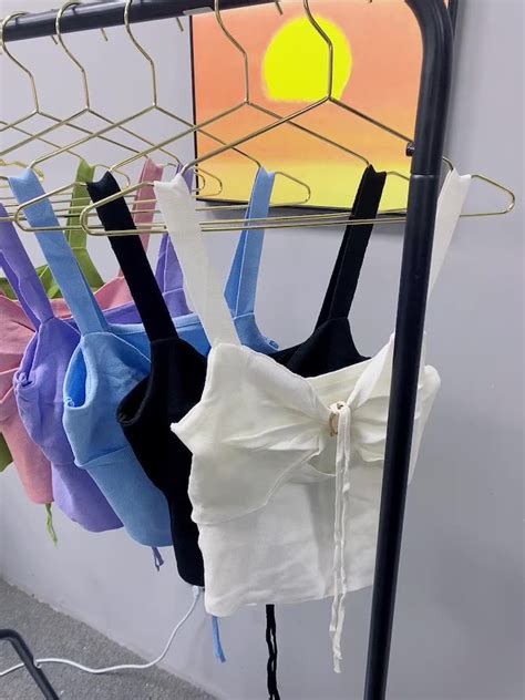 黑色挂脖吊带设计感针织外穿辣妹背心女内搭夏季2024新款短款上衣 阿里巴巴