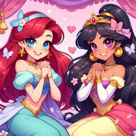 Ariel And Jasmine By Spongebobnintendo20 On Deviantart