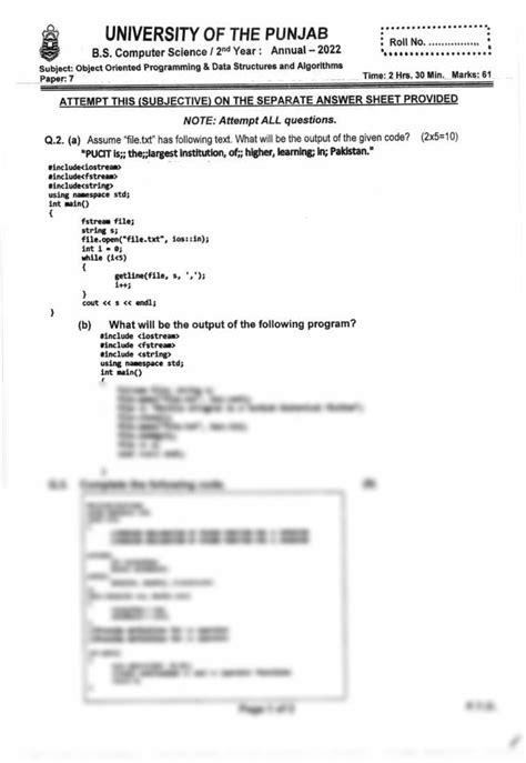 SOLUTION Bs Computer Science 2nd Year A22 1 Studypool