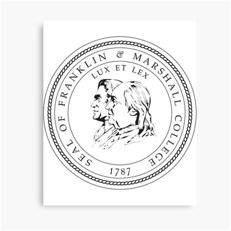 Franklin Marshall College Classic Logos Canvas Sold By Kwabena Sku