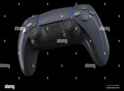 Realistic Video Game Controller Isolated On Black With Clipping Path