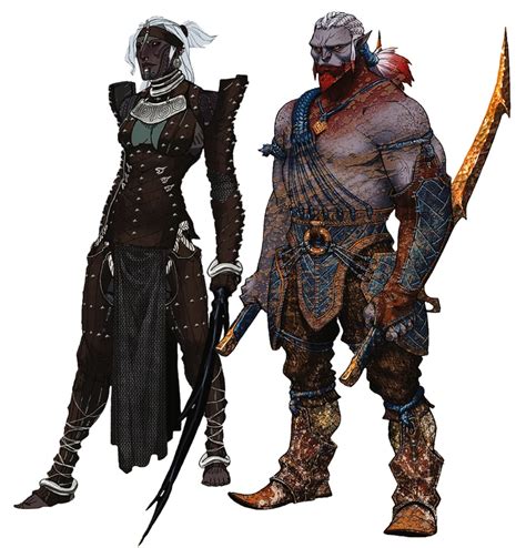 Image Qunari Female And Male  Dragon Age Wiki