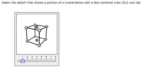 solved select the sketch that shows a portion of a crystal