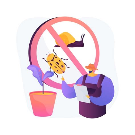 Free Vector Garden Pests Abstract Concept Vector Illustration Garden