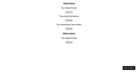 Learn Hook Codesandbox