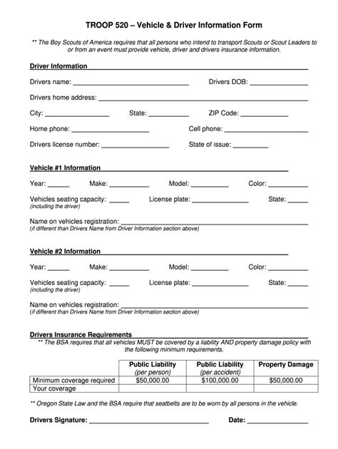 Sample Forms For Authorized Drivers General Performance Evaluation