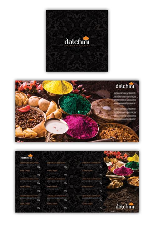 Indian Restaurant Menu Cover Design