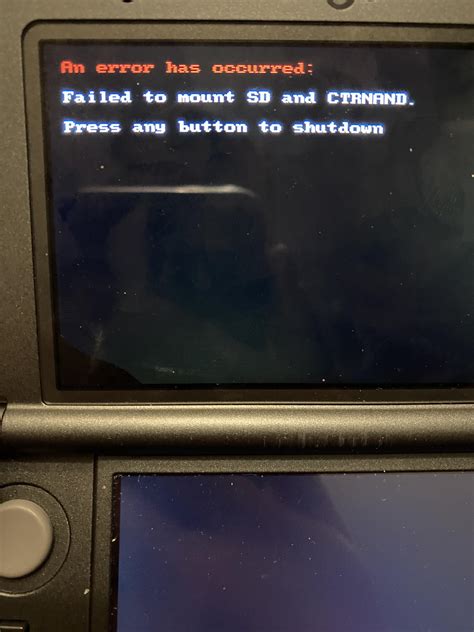 Power On My New 3ds Xl Show Me This Anyone Her How Know To Help Please