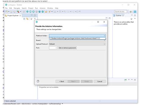 Unable To Select AVR Platform Using Sloeber V IDE X Arduino Forum