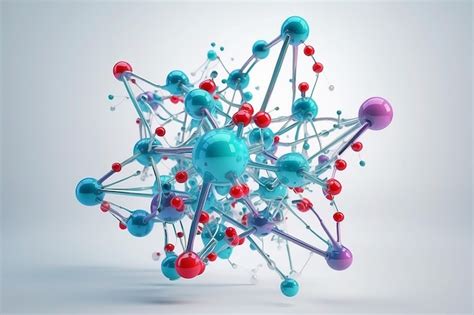 Scientific Backdrop Molecular Structure At The Atomic Level Light