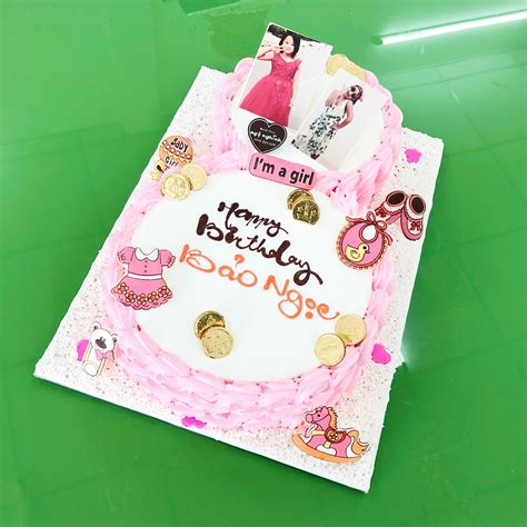 Bánh kem tạo hình 3D số 1 in nhiều hình thôi nôi bé trai ngộ nghĩnh