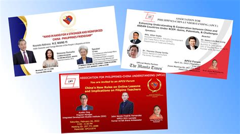 Our Profile And History The Association For Philippines China
