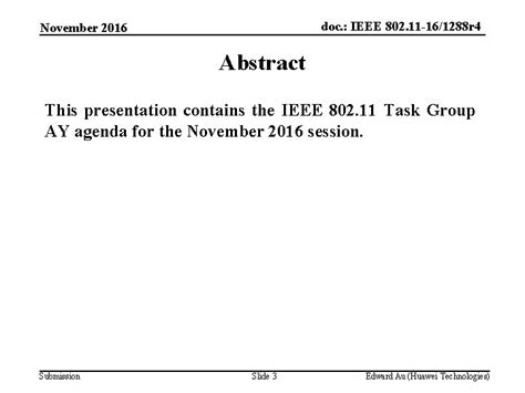 doc ieee 802 11 161288 r 4 november